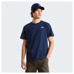 T-Shirt The North Face "M EVOLUTION SIMPLE DOME REGULAR SHORT SL", Herren, Gr. M, summit navy, Obermaterial: 100% Baumwolle, Shirts T-Shirt, normale Passform, Kurzarm, f&uuml;r den Alltag, aus Poly-Baumwolle