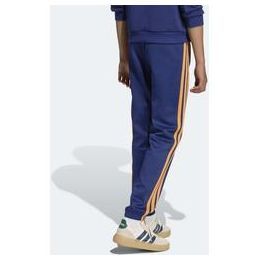 Sporthose Adidas SPORTSWEAR "J STD TRCK PNT", M&auml;dchen, Gr. 176, N-Gr, dunkelblau, pure orange, Obermaterial: 59% Polyester, 41% Baumwolle, Hosen Sporthose
