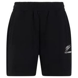Shorts Plein Sport "Pique Jogging Shorts Icon", Herren, Gr. M, US-Gr&ouml;&szlig;en, 02, schwarz, Obermaterial: 59% Baumwolle, 35% Polyester, 6% Elasthan, Hosen Shorts