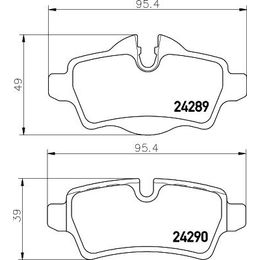 Hella Bremsbelagsatz, Scheibenbremse 8db355031791 f&uuml;r BMW