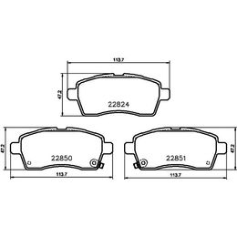 Hella Bremsbelagsatz, Scheibenbremse 8db355039171 f&uuml;r Suzuki