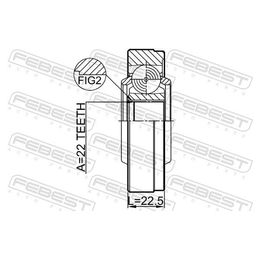 FEBEST Gelenk, L&auml;ngswelle 2911fliisha f&uuml;r VOLVO JAGUAR LAND ROVER