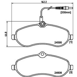 DON Bremsbelagsatz, Scheibenbremse pcp1126 f&uuml;r CITRO&Euml;N FIAT PEUGEOT TOYOTA