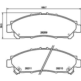 DON Bremsbelagsatz, Scheibenbremse pcp1838 f&uuml;r TOYOTA