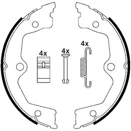 ATE Bremsbackensatz, Feststellbremse 03013740192 f&uuml;r HONDA