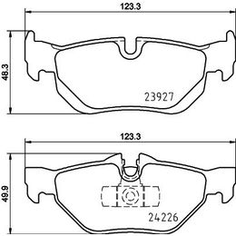 Hella Bremsbelagsatz, Scheibenbremse 8db355031781 f&uuml;r BMW