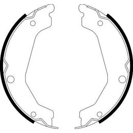 Hella Bremsbackensatz, Feststellbremse 8da355050051 f&uuml;r AMC HYUNDAI