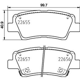 Hella Bremsbelagsatz, Scheibenbremse 8db355031681 f&uuml;r HYUNDAI KIA