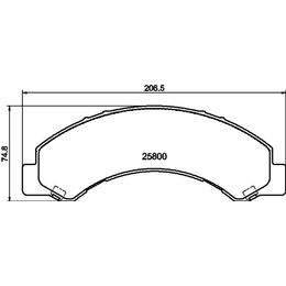Hella Bremsbelagsatz, Scheibenbremse 8db355037711 f&uuml;r ISUZU TOYOTA