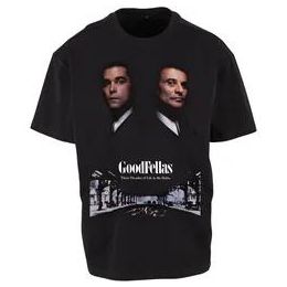 T-Shirt Merchcode "Merchcode Goodfellas Poster Lightweight Oversize Tee", Damen, Gr. XS, schwarz, 100% Baumwolle, bedruckt, loose fit, Rundhals, Shirts T-Shirt