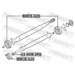 FEBEST Gelenk, L&auml;ngswelle bmdsg20 f&uuml;r VOLVO BMW TOYOTA