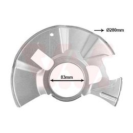Van Wezel Spritzblech, Bremsscheibe 2741371 Vorderachse links f&uuml;r MAZDA