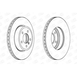 Champion Bremsscheibe 562350ch 325mm 25mm
