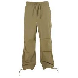 Stoffhose Urban Classics "Urban Classics Wide Poplin Pants", Herren, Gr. S, US-Gr&ouml;&szlig;en, khaki, 100% Baumwolle, unifarben, relaxed fit, Hosen Stoffhose