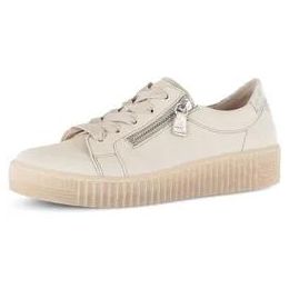 Sneaker Gabor "Sneaker low", Damen, Gr. 38, beige, Schuhe Sneaker