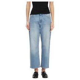 5-Pocket-Jeans comma, Damen, Gr. 38, N-Gr, blau, Denim/Jeans, Obermaterial: 99% Baumwolle, 1% Elasthan, unifarben, bequem lang, Jeans 5-Pocket-Jeans, mit Stretch