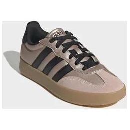 Sneaker Adidas SPORTSWEAR "BARREDA", Damen, Gr. 39, sandy pink metallic, core schwarz, gum 3, Leder, Synthetik, Schuhe Sneaker, inspiriert vom Design des Adidas handball spezial, Topseller