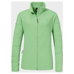 Sch&ouml;ffel Fleecejacke SCH&Ouml;FFEL "CIRC Fleece Jk Style Smue WMS", Damen, Gr. 38, 6175, gr&uuml;n, Oberstoff: 100% Polyester, regular fit, hoch geschlossener Ausschnitt, Jacken Fleecejacke