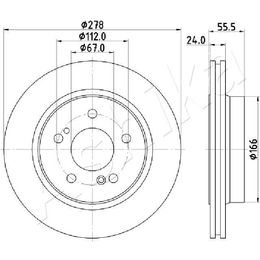 ASHIKA Bremsscheibe 61000506