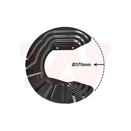 Van Wezel Spritzblech, Bremsscheibe 0682372 Vorderachse rechts f&uuml;r BMW