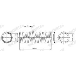 Monroe Fahrwerksfeder sp4972 f&uuml;r SUBARU