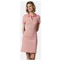 A-Linien-Kleid Ragwear "Colaro Stripes Dress YOUMODO", Damen, Gr. XL (42), Normalgr&ouml;&szlig;en, pink, Material: 95% Baumwolle, 5% Elasthan, tailliert knieumspielend, hoch geschlossener Ausschnitt, eng B&uuml;ndchen, Kleider, Gestreiftes Damen Minikleid mit Hemdkragen