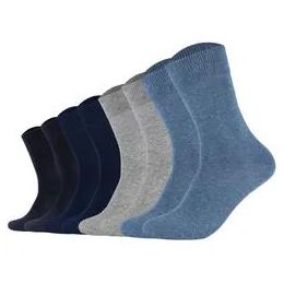 Kurzsocken s.Oliver "Socken 8er Pack", Herren, Gr. 39-42, bunt (blau, grau), Obermaterial: 80% Baumwolle CO. 15% Polyamid PA. 5% Elasthan EL., Socken