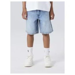 Jeansshorts name it "NKMRYAN REG L DNM SHORTS 6750-DM NOOS", Jungen, Gr. 158, N-Gr, light blau bleached denim, Denim/Jeans, Obermaterial: 100% Baumwolle, unifarben, regular fit kurz, Jeans Jeansshorts, Baumwolle