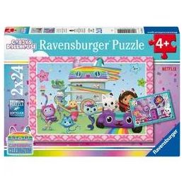 Puzzle Ravensburger "Gabby's Dollhouse, Bereit zu feiern", bunt, Puzzles, KinderB:26cm H:18cm, Pappe, Made in Europe, B:26cm H:18cm