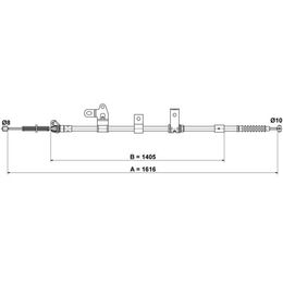 ATE Seilzug, Feststellbremse 24372719262 f&uuml;r TOYOTA