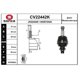 EAI Gelenksatz, Antriebswelle cv22442k