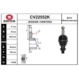 EAI Gelenksatz, Antriebswelle cv22552k