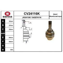 EAI Gelenksatz, Antriebswelle cv24116k