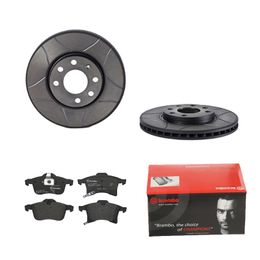 Brembo Bremsensatz, Scheibenbremse 142053538 Vorderachse Geschlitzt 256mm 24mm f&uuml;r Opel Vaughall GM SATURN AC