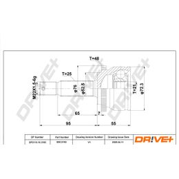 DRIVE+ Gelenksatz, Antriebswelle dp2110103183 f&uuml;r HYUNDAI
