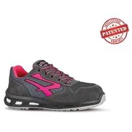 Sicherheitsschuh U-Power "Verok" Gr. 38, schwarz (schwarz, pink), 38, Obermaterial: 100% Rindsleder Leather cow., Schuhe