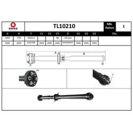 EAI Gelenkwelle, Achsantrieb tl10210 f&uuml;r BMW