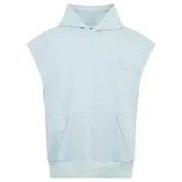 Kurzweste Plein Sport "Pique Hoodie Vest Icon", Damen, Gr. XXL, 07, lightblau, Obermaterial: 59% Baumwolle, 35% Polyester, 6% Elasthan, Westen