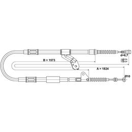 ATE Seilzug, Feststellbremse 24372719152 f&uuml;r TOYOTA