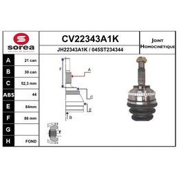 EAI Gelenksatz, Antriebswelle cv22343a1k
