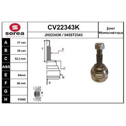 EAI Gelenksatz, Antriebswelle cv22343k