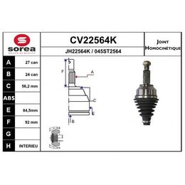 EAI Gelenksatz, Antriebswelle cv22564k