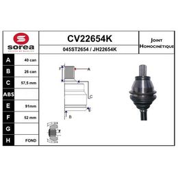 EAI Gelenksatz, Antriebswelle cv22654k