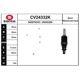 EAI Gelenksatz, Antriebswelle cv24332k