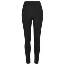 Leggings Urban Classics "Urban Classics Damen Ladies Flock Lace Stripe Leggings", Damen, Gr. XS, US-Gr&ouml;&szlig;en, schwarz, 96% Baumwolle, 4% Elasthan, gestreift, slim fit, Hosen Leggings