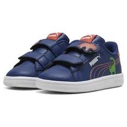 Sneaker Puma "Smash 3.0 Dino Sneakers Kinder", M&auml;dchen, Gr. 23, blau jewel gr&uuml;n fruit amarena orange, Obermaterial: Textil, Synthetik. Futter: Textil. Innensohle: Textil. Laufsohle: Gummi, Schuhe Sneaker
