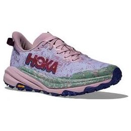 Laufschuh Hoka One One "SPEEDGOAT 6 GORE-TEX", Damen, Gr. 39, fragrant lila, ambient blau, Synthetik, Textil, Schuhe Laufschuh, wasserdichter Trailrunningschuh
