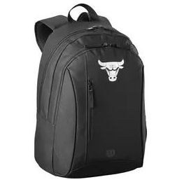 Rucksack Wilson "NBA TEAM BACKPACK", schwarz, Rucks&auml;cke, Polyester, Rucksack, mit Chicago Bulls Logo