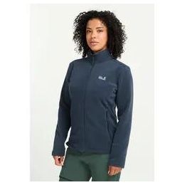 Fleecejacke Jack Wolfskin "TAUNUS 200 FZ W", Damen, Gr. XL (46), midnightsky, Obermaterial: 100% POLYESTER. Futter: 100% POLYESTER, Jacken Fleecejacke
