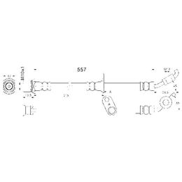 ATE Bremsschlauch 24526505583 f&uuml;r TOYOTA